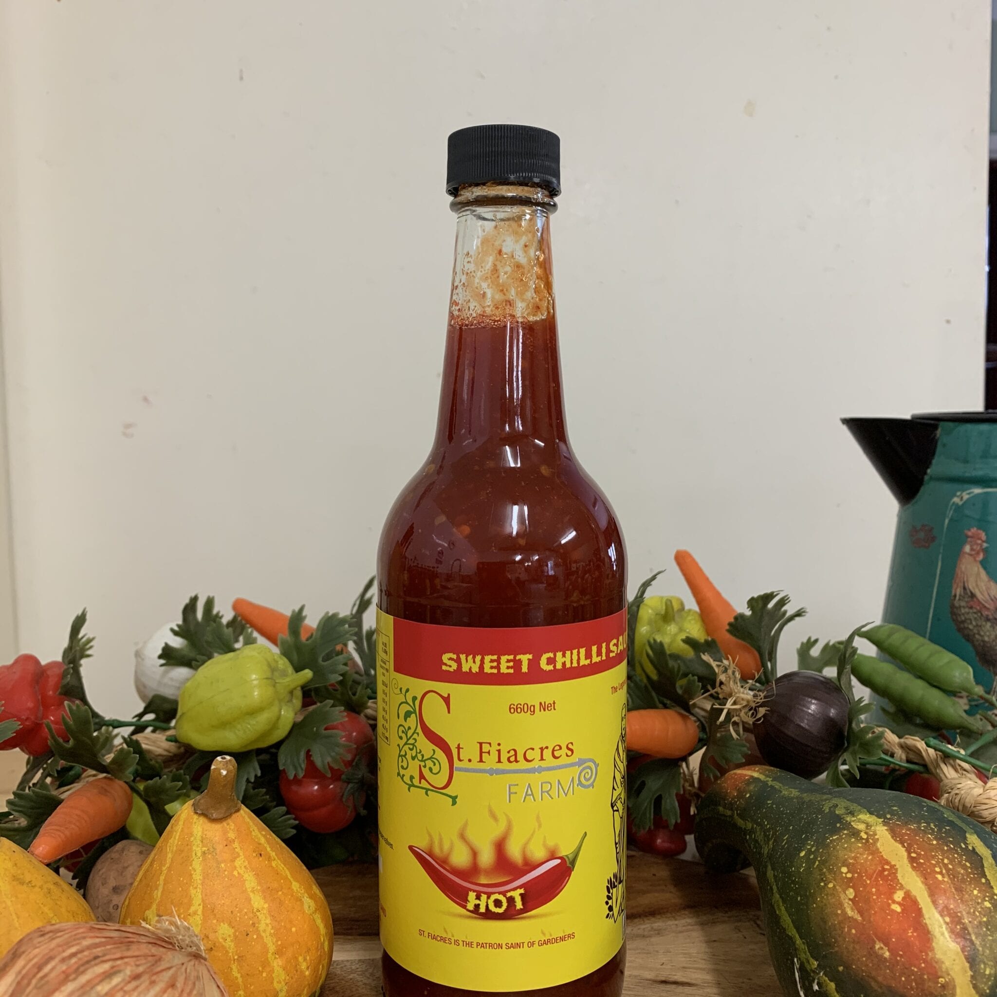 Sweet Chilli Sauce Mild Green - 660g bottle - St Fiacres Farm